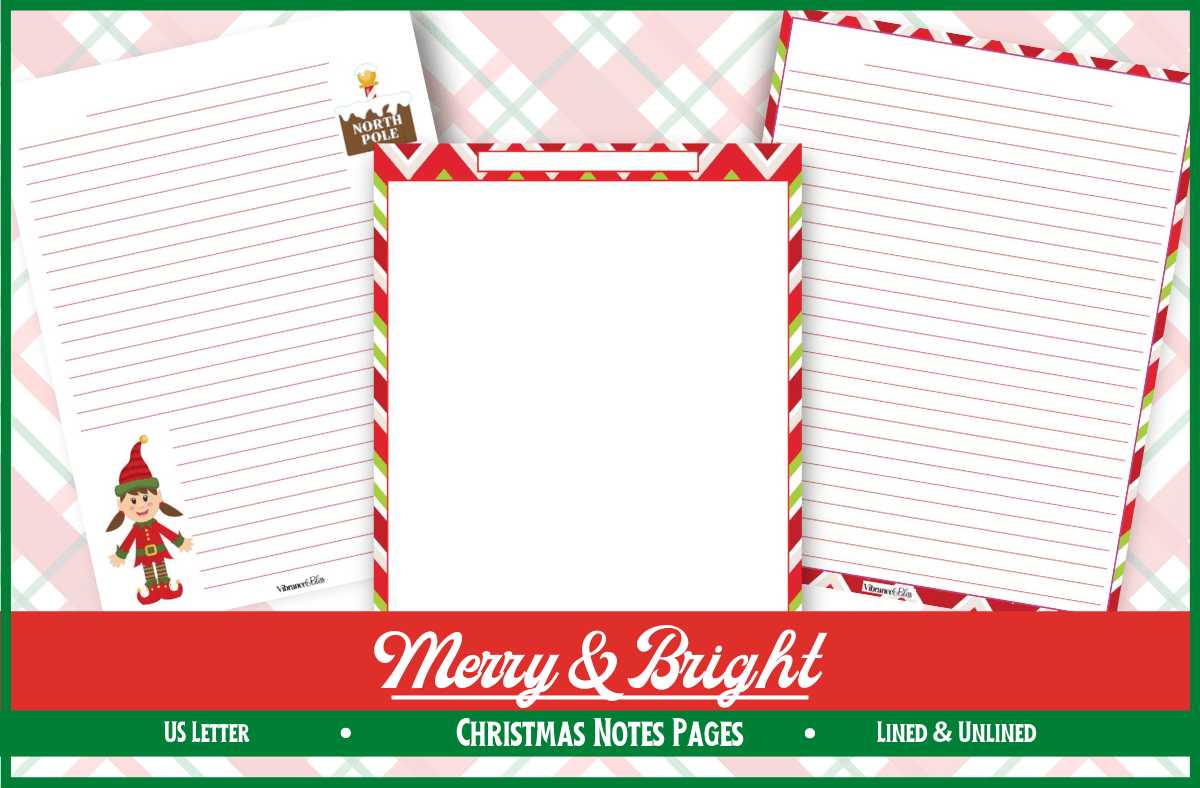 Christmas Notes Pages - Vibrance & Bliss