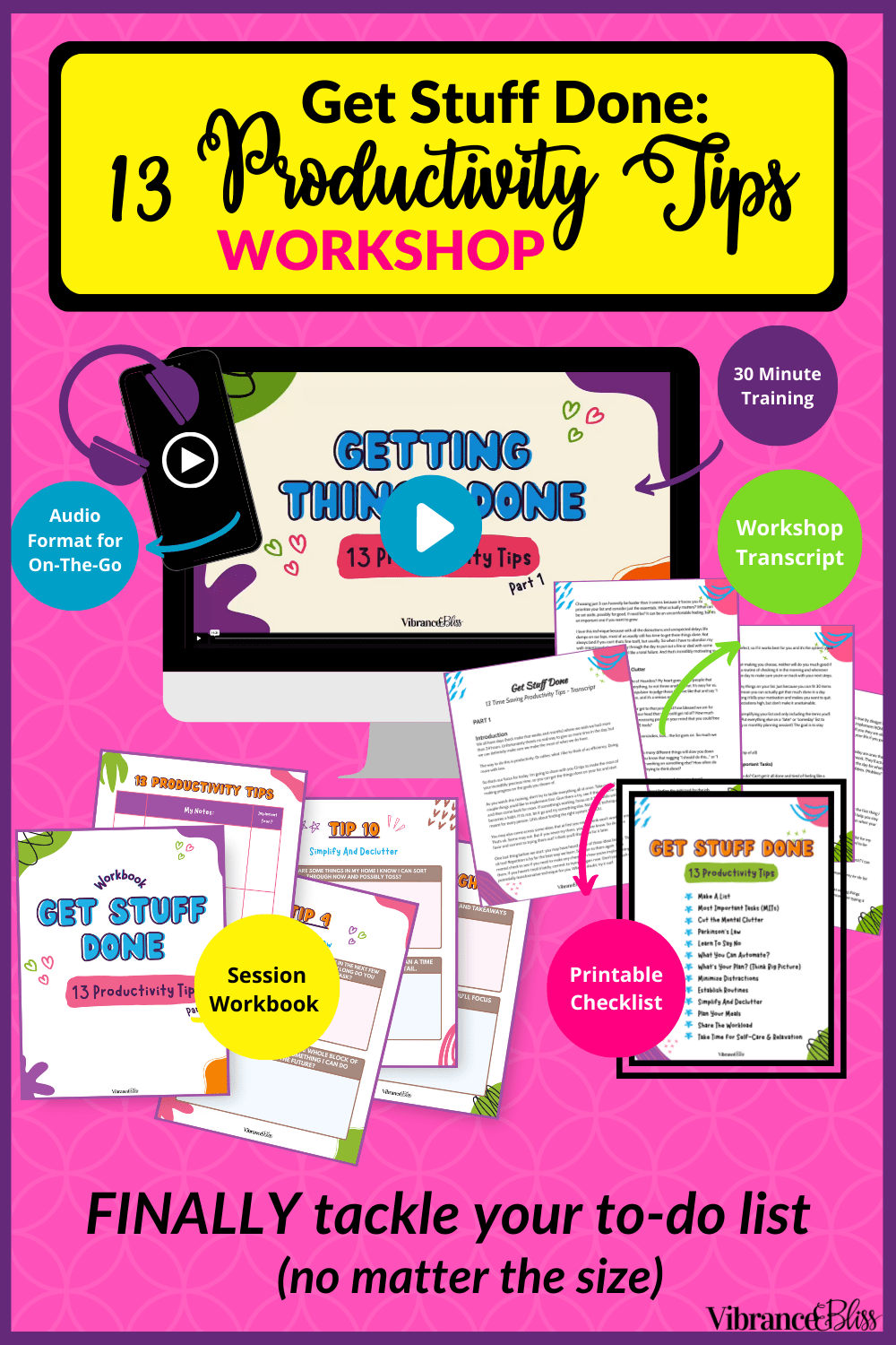 Priority-Based Time Management ~ "Rocks, Pebbles & Sand" - Vibrance & Bliss